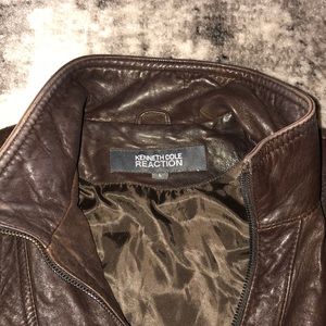 Kenneth Cole | Jackets & Coats | Kenneth Cole Brown Leather Jacket ...